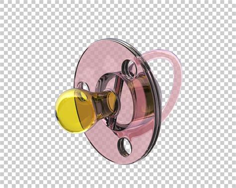 Premium Psd Pacifier Isolated On Background 3d Rendering Illustration