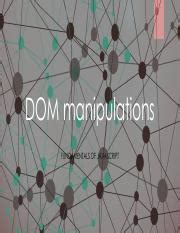 DOM Manipulations Fundamentals Of JavaScript For Element Course Hero