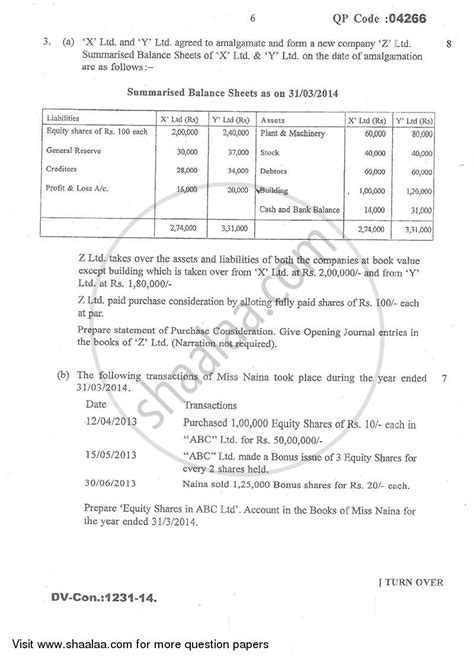 Financial Accounting Financial Accounting And Auditing 5 2014 2015 B Com General Semester 5