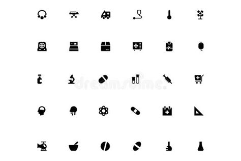 Mini Vector Icons 11 Stock De Ilustración Ilustración De Molécula