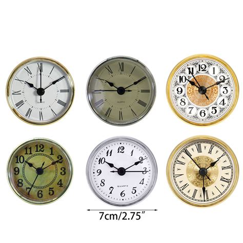 Classic Clock Craft Insert Clocks Movement Quartz Diameter 70mm Number For Home Diy Crafts