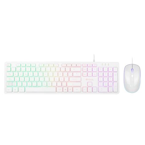 NGS Sprite Kit teclado USB QWERTY Español Blanco