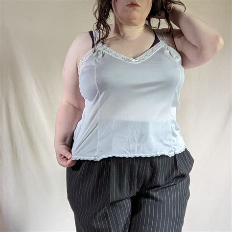 Vintage White Lace Camisole Just A Basic Lace Depop