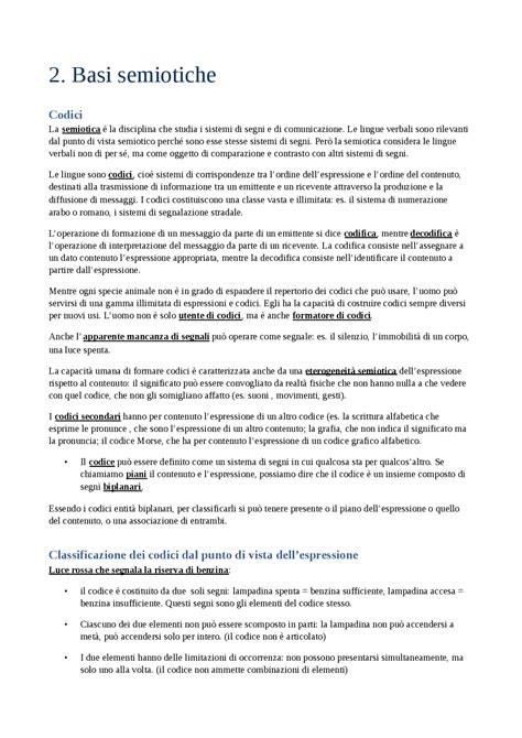 Fondamenti Di Linguistica 2 Docsity