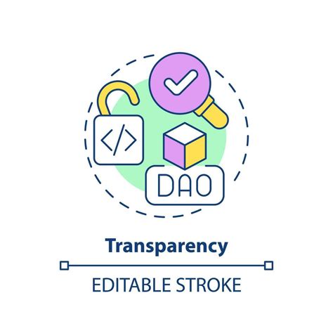 Transparency Concept Icon Clarity In System Operation Dao Characteristic Abstract Idea Thin