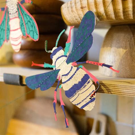 Screen Printed Insect Garland Uneeka