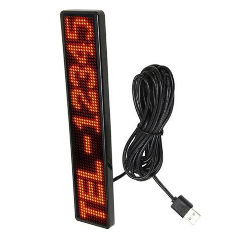Pannello A Matrice Led Usb Rgb 12x72 Punti Modulo Display Digitale