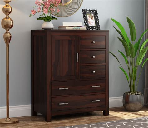 Anchorwood Rustic Drawer Chest Of Drawers And Dresser With Shelf Handcrafted From Solid