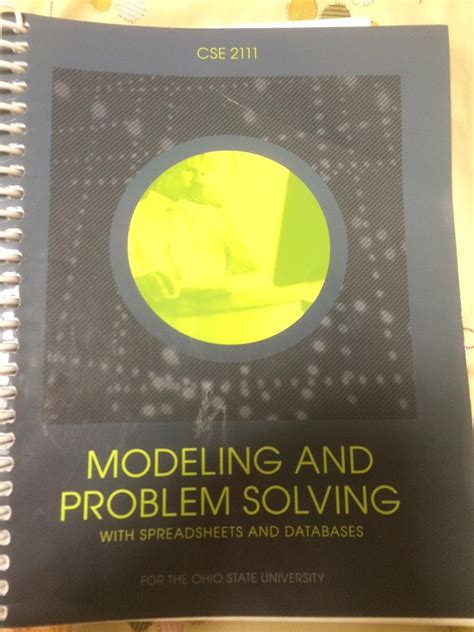 modeling and problem solving with spreadsheets and databases various
