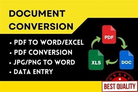 I Will Do Pdf Conversion Jpeg Png Or Scanned Image To Word Or Excel