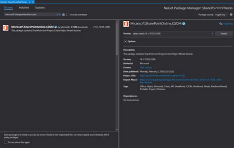 New SharePoint CSOM Version Released For SharePoint Online January Microsoft