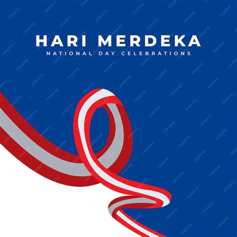Premium Vector Malaysia Merdeka Flag Element Ribbon Flags Of Malaysia