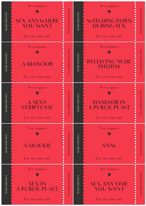 Printable Sex Coupon Book For Couples Editable Canva Template Adults