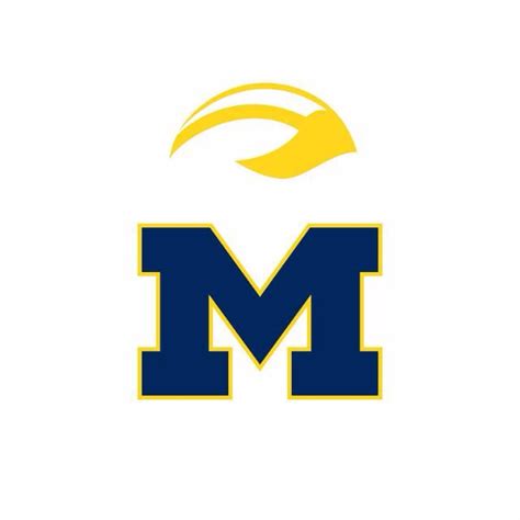 Michigan Winged Helmet Block M Michigan Helmet Drawing Michigan