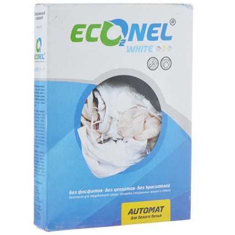 Стиральный порошок Econel "White", автомат, для белого белья, 400 г ...