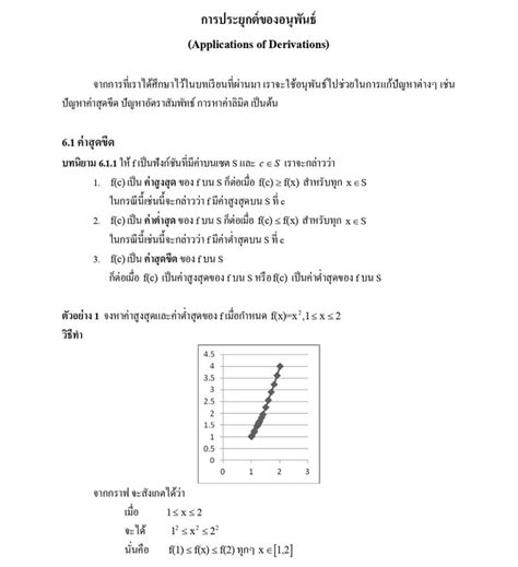 การประยุกต์ของอนุพันธ์ Tuemaster เรียนออนไลน์ ม ปลาย