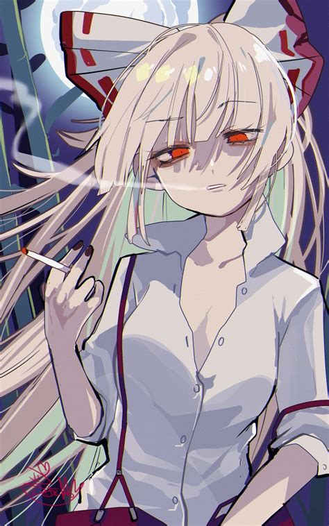 Fujiwara No Mokou Touhou Drawn By Fuayuu Danbooru