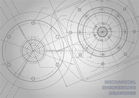 Dibujos De La Ingeniería Industrial Ilustración Del Vector