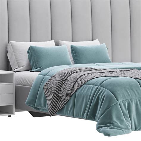 Nikay Ii Upholstered Bed 3d 모델 다운로드 침대 On