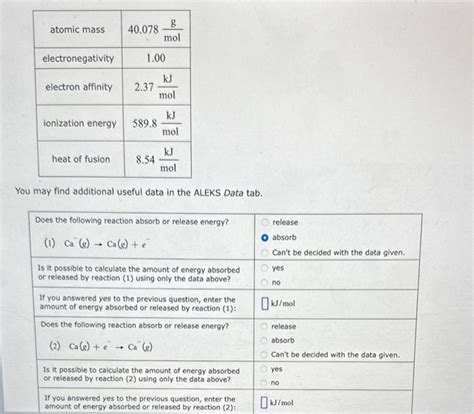 solved you may find additional useful data in the aleks data