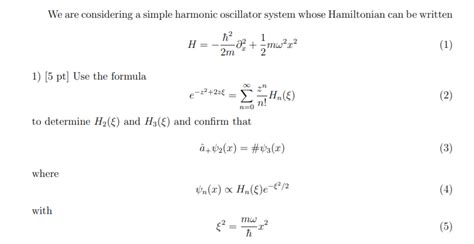 Solved We Are Considering A Simple Harmonic Oscillator Chegg