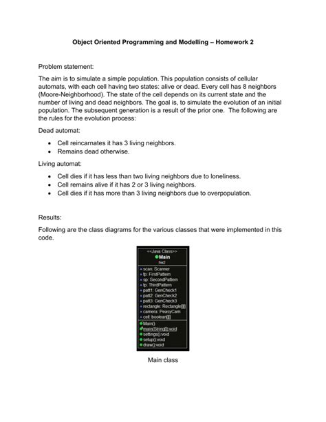 Oop Cellular Automata Simulation Homework