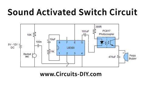 Schematic Diagram Of Voice Activated Switch