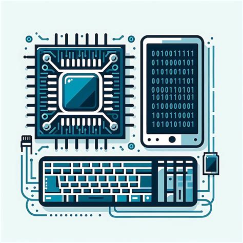 Computer Engineering A Flat Illustration Vector Image Of A Computer