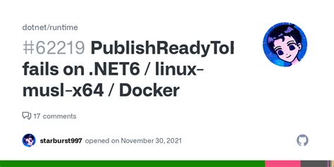 PublishReadyToRun Fails On NET6 Linux Musl X64 Docker Issue