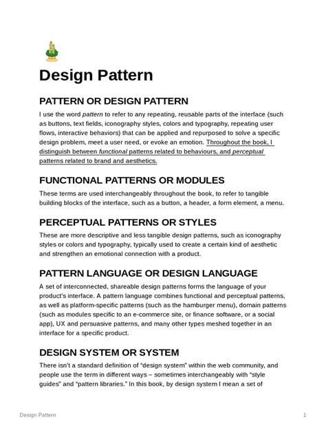 design pattern pdf