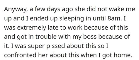 Entitled Woman Gets Angry At Her Roommate For Not Waking Her Up Defused