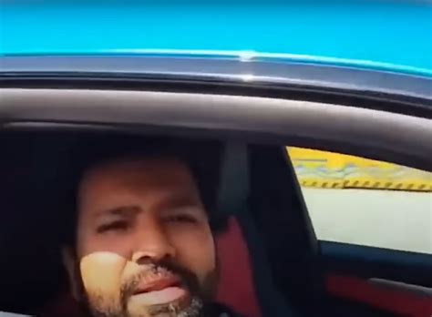 Rohit Sharma Caught Speeding In Lamborghini As Hes Pulled Over By