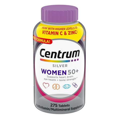 Costco Centrum Silver Women 50 Multivitamin Multimineral Supplement