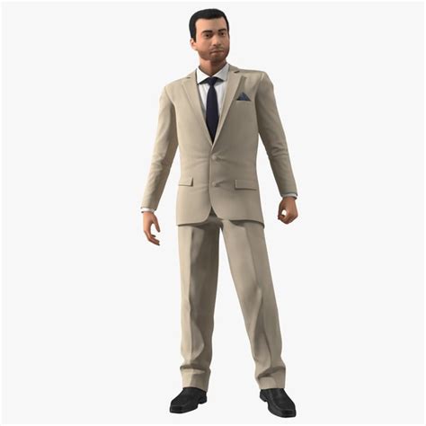 베이지색 양복을 입은 공식적인 사업가 3d 모델 Turbosquid 2131583
