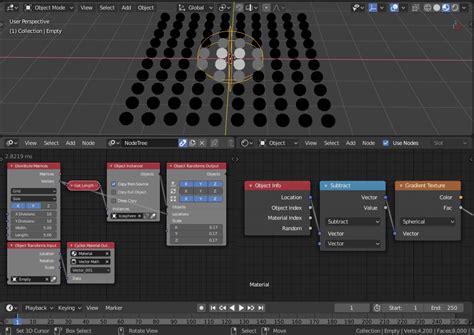 Control Cycles Material Based On The Distance To An Empty Using Animation Nodes Blender Stack