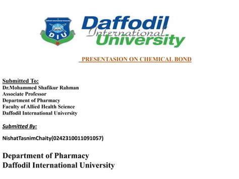 Presentation On Chemical Bondppsx