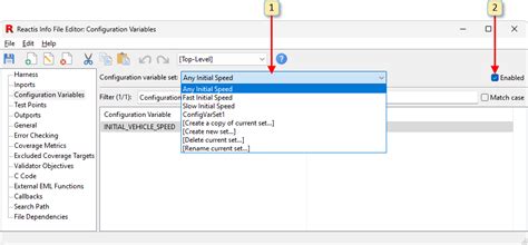 5 The Reactis Info File Editor Reactis For Simulink User S Guide V2023 2