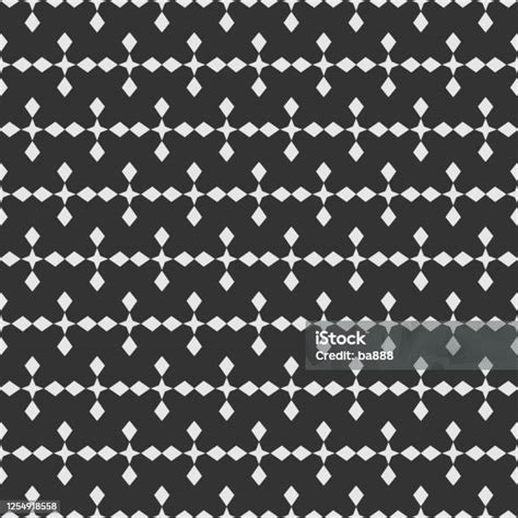 직물 타일 인테리어 디자인 또는 벽지에 대한 간단한 흑백 기하학적 패턴 벡터 배경 0명에 대한 스톡 벡터 아트 및 기타 이미지 0명 개념 검은색 Istock