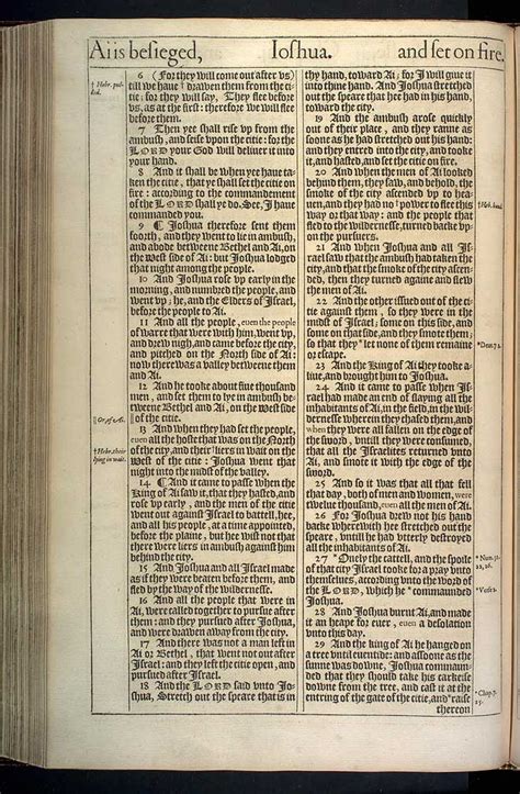 Joshua Chapter 8 Original 1611 Kjv