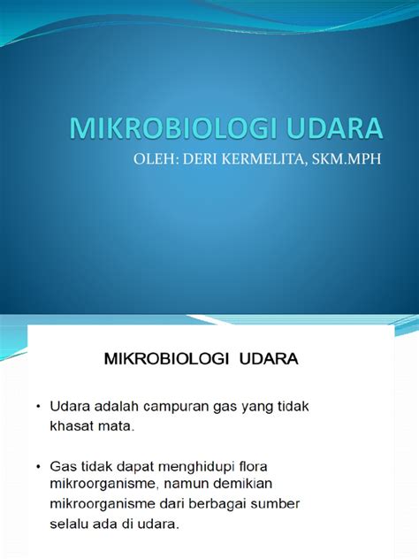 Ppt Mikroba Udara Pdf