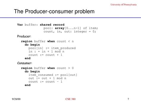 Ppt Concurrent Programming Critical Regions Monitors And Threads