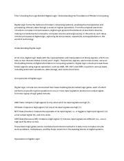ECSE Digital Logic McGill University