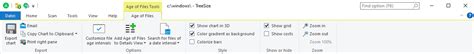 Using Treesize The Treesize Views Age Of Files