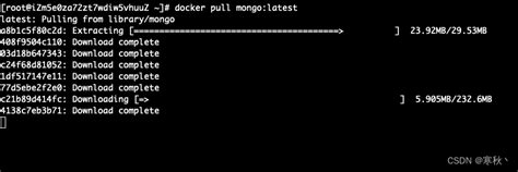 使用docker安装mongodb数据库 csdn博客