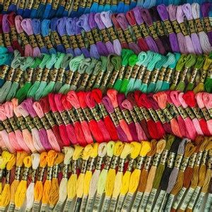 Genuine Dmc Floss 501 Colors Complete Set Mouline Embroidery Thread