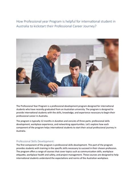 PPT How Professional Year Program Is Helpful For International Student In Australia To