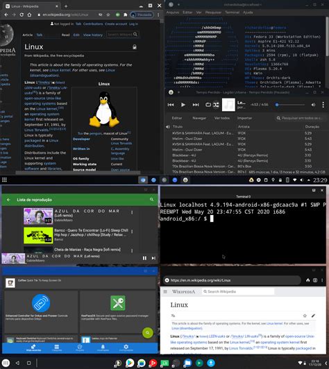my dual boot setup with androidx86 and fedora linux sorry for android