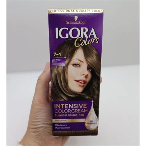 Schwarzkopf Igora colors Cool Middle Blonde ชวารสคอฟ อโกรา คลเลอร บลอนดกลางโทนเยน