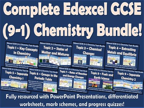 Edexcel Gcse 9 1 Chemistry Bundle Teaching Resources