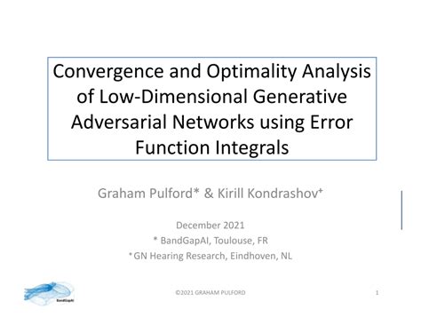 Pdf Convergence And Optimality Analysis Of Low Dimensional Generative Adversarial Networks